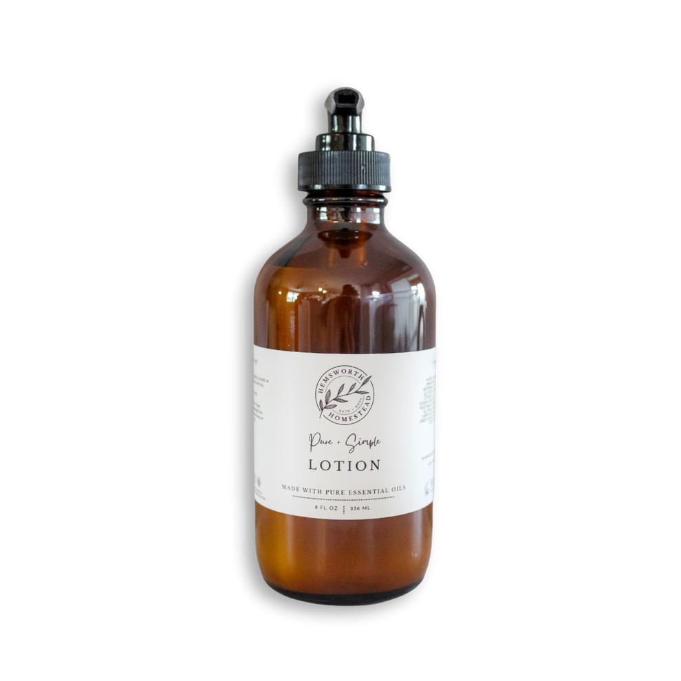 Pure + Simple Unscented Lotion – Hemsworth Homestead