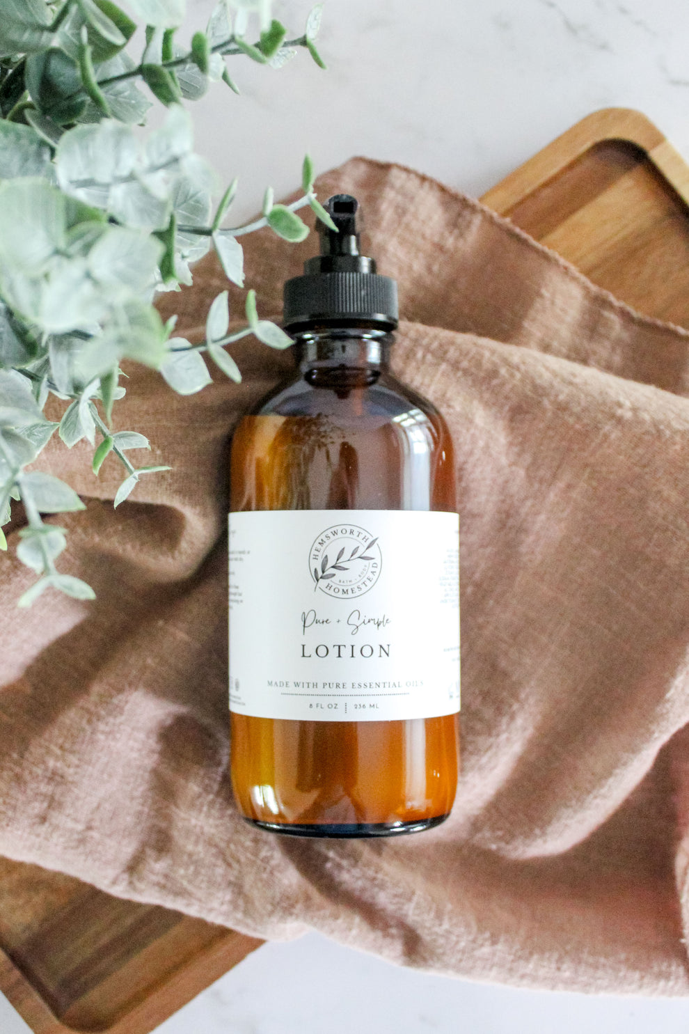 Pure + Simple Unscented Lotion – Hemsworth Homestead